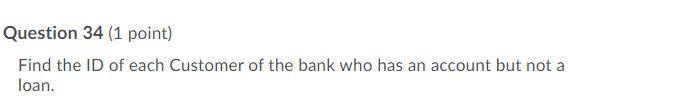Solved SQL Queries Consider the following bank database | Chegg.com