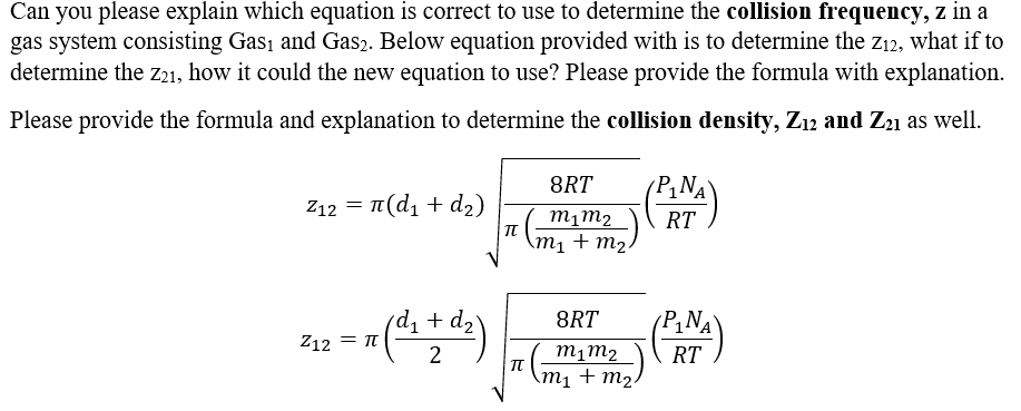 Solved Can you please explain which equation is correct to | Chegg.com