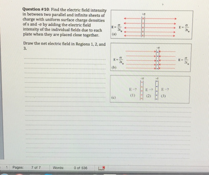 Solved Question #10: Find the electric field intensity in | Chegg.com