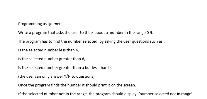 Solved Programming assignment Write a program that asks the | Chegg.com