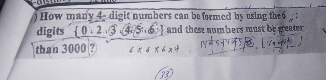 Solved أمل How many 4-digit numbers can be formed by using | Chegg.com