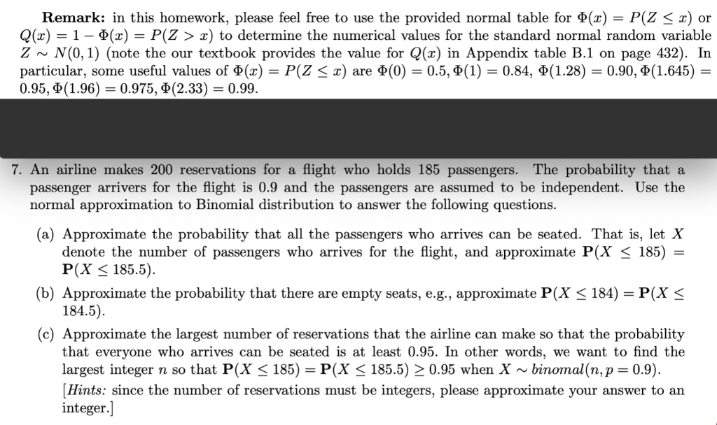 Solved Remark: in this homework, please feel free to use the | Chegg.com