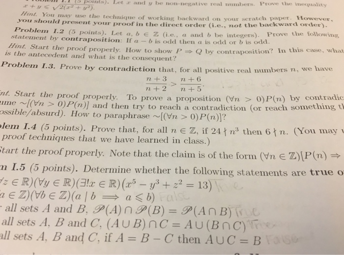 Solved n6 points). Let a and y be non-negative real numbers. | Chegg.com