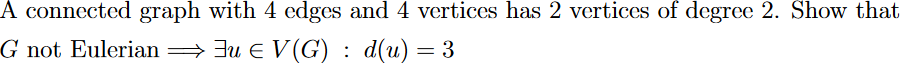 Solved A connected graph with 4 edges and 4 vertices has 2 | Chegg.com