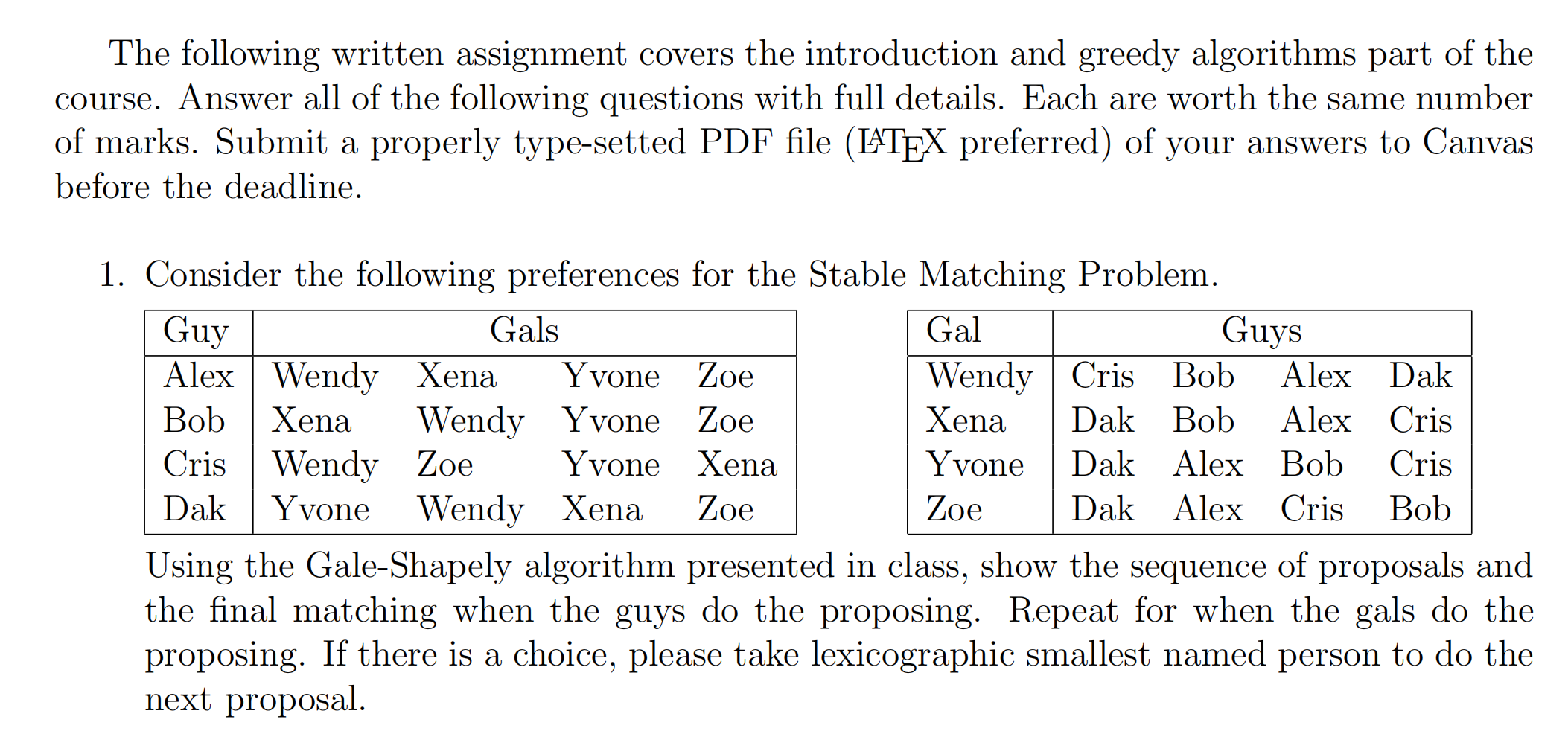 Solved The following written assignment covers the | Chegg.com