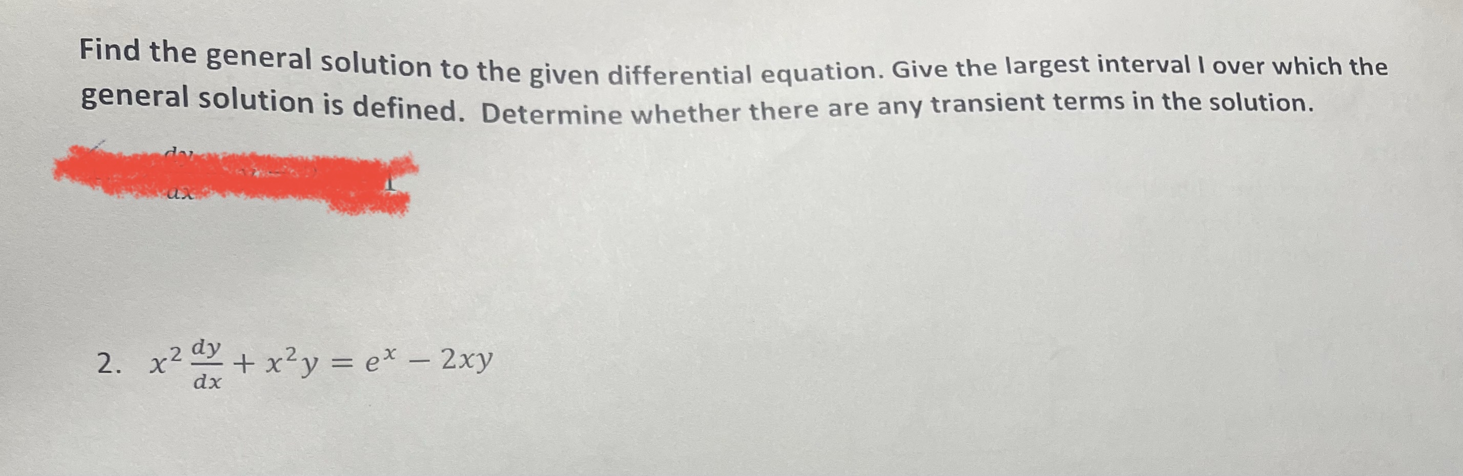 Solved Find the general solution to the given differential | Chegg.com