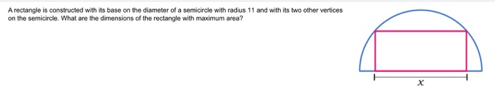 Solved A rectangle is constructed with its base on the | Chegg.com