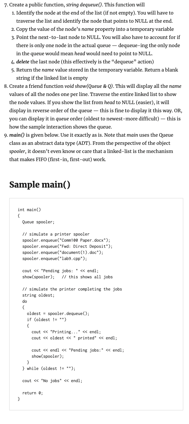 Solved ****In C++, PLEASE do NOT change the struct, | Chegg.com