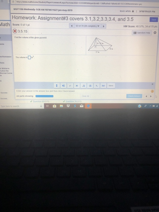 Homework: Assignment#3 covers 3.1,3.2,3.3,3.4, and | Chegg.com