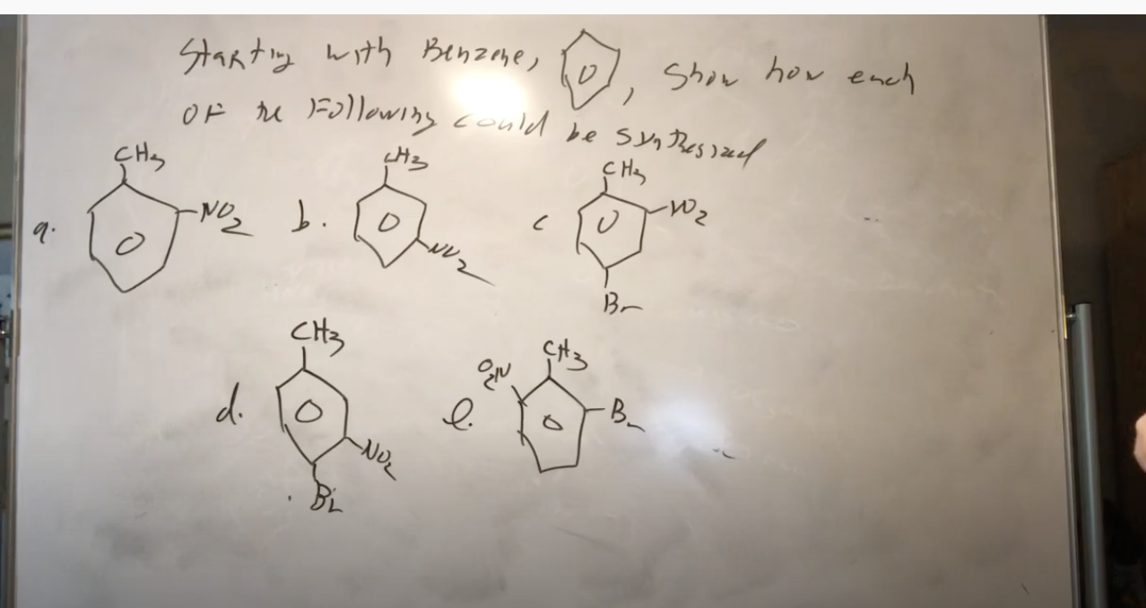 Solved This is a synthesis question, indicate what reactions | Chegg.com