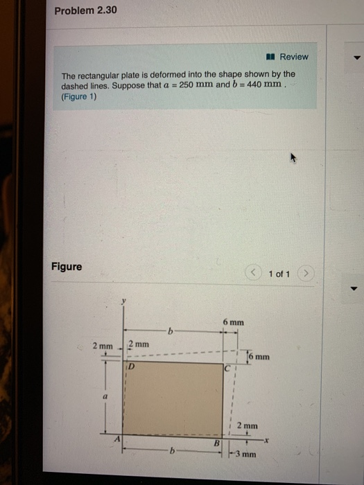 Solved Problem 2.30 l Review The rectangular plate is | Chegg.com
