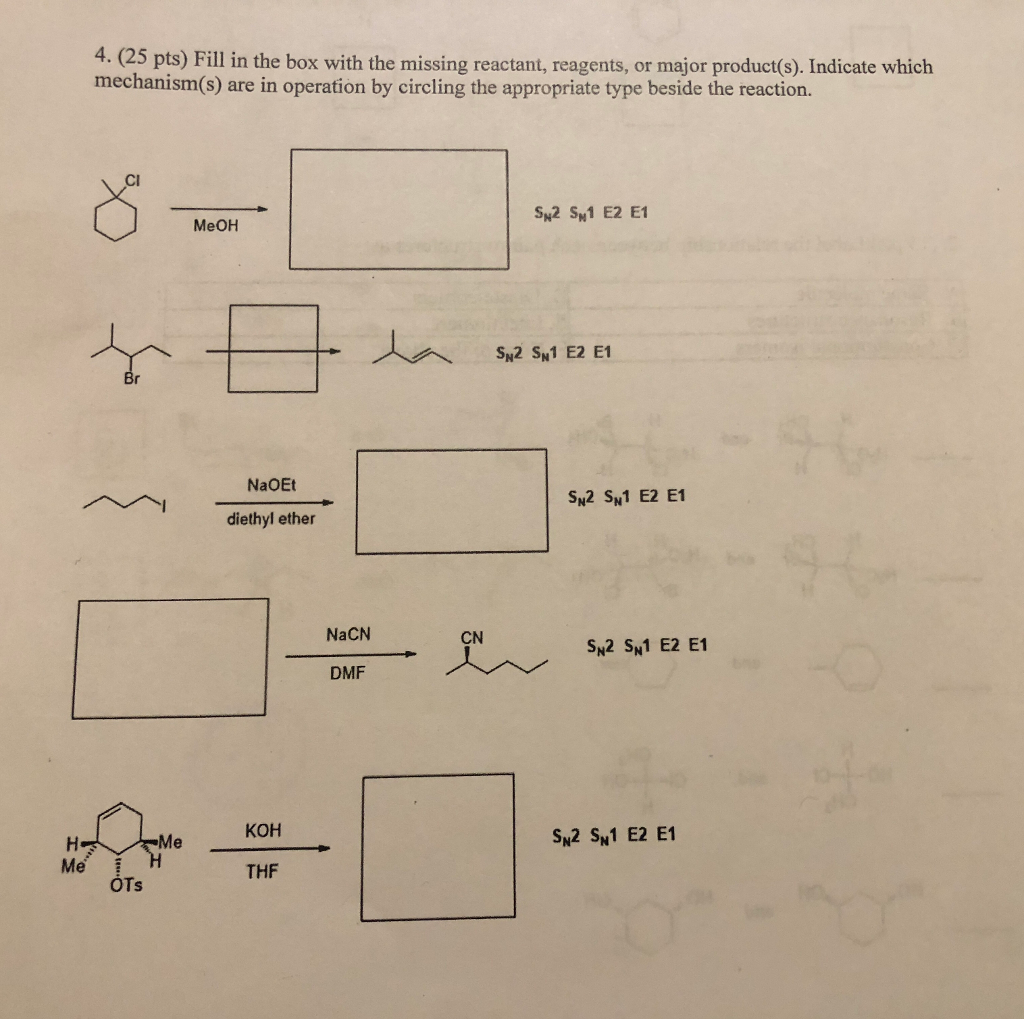 Solved Fill in the box with the missing reactant, reagents, | Chegg.com