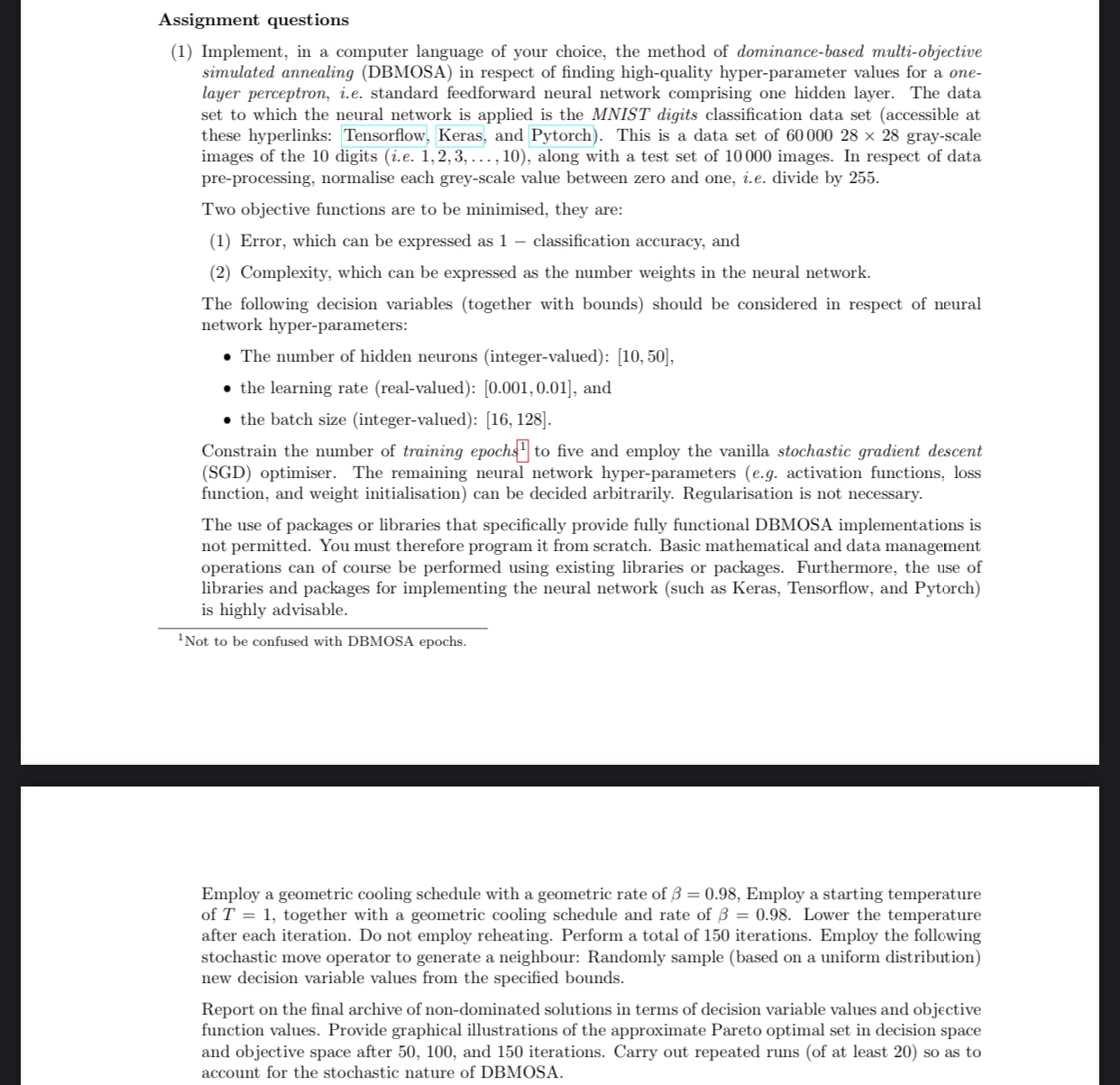 Solved Assignment questions (1) Implement, in a computer | Chegg.com