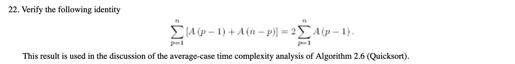 Solved 22. Verify the following identity | Chegg.com