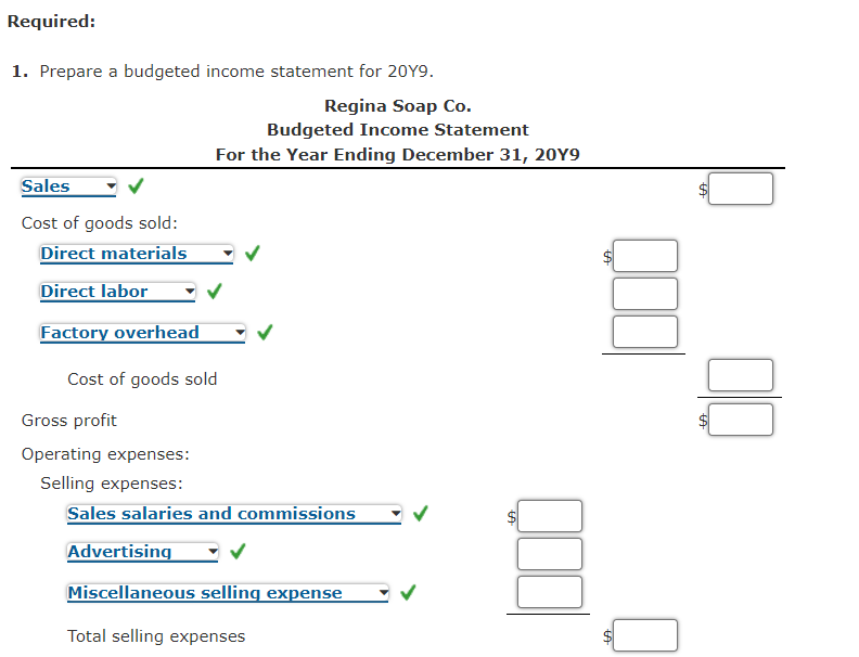 Solved Budgeted Income Statement and Balance Sheet As a | Chegg.com