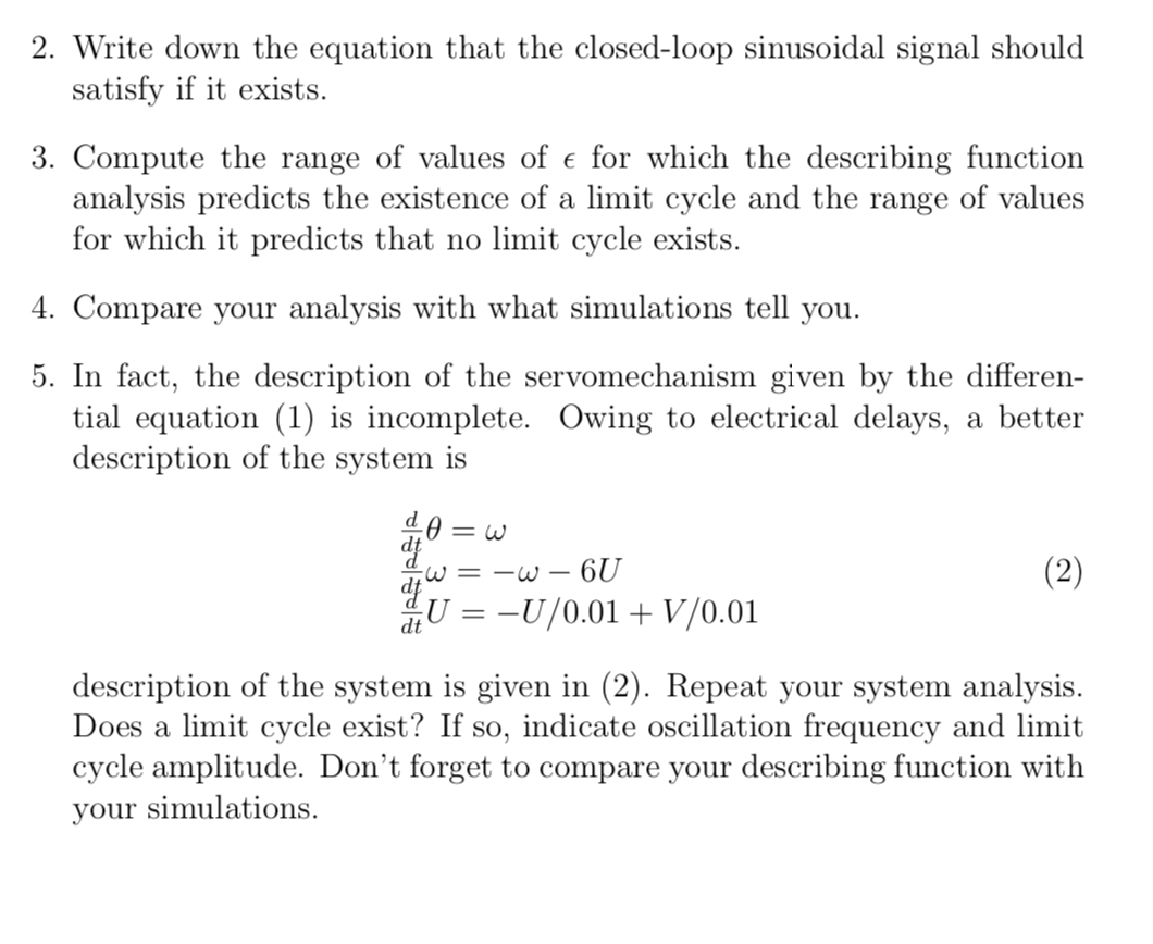 Solved We consider the same on-off servo system as we | Chegg.com
