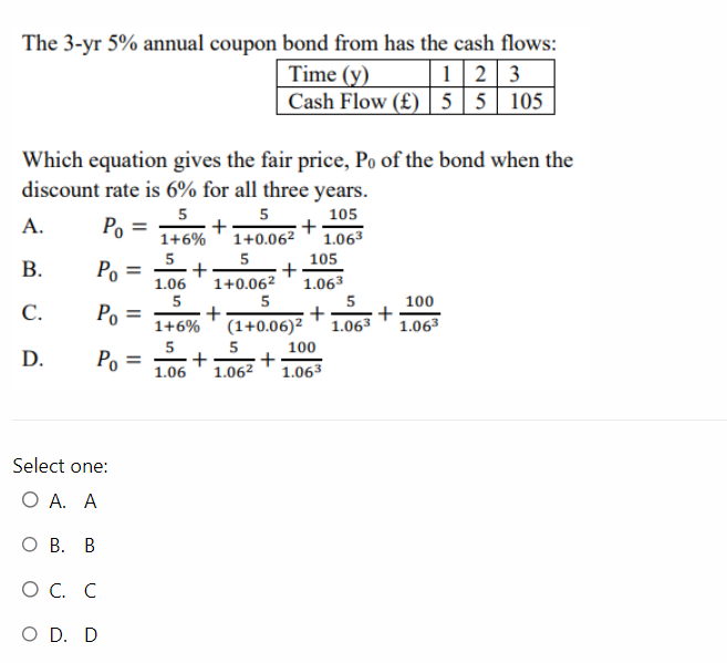 Solved The 3-yr 5\% annual coupon bond from has the cash | Chegg.com