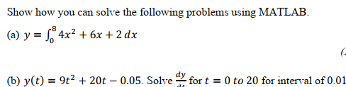 Solved Show how you can solve the following problems using | Chegg.com