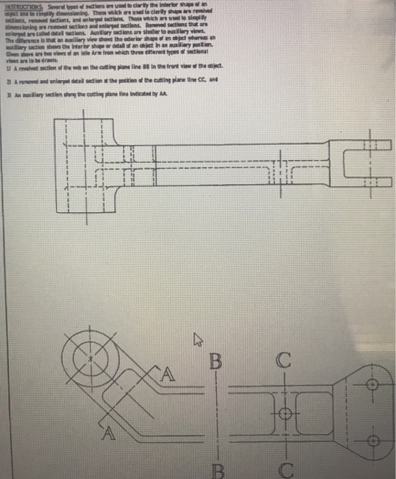 Solved FOR PROBLEMS 1 AND 2, DRAW A FULL SECTIONAL VIEW OF | Chegg.com