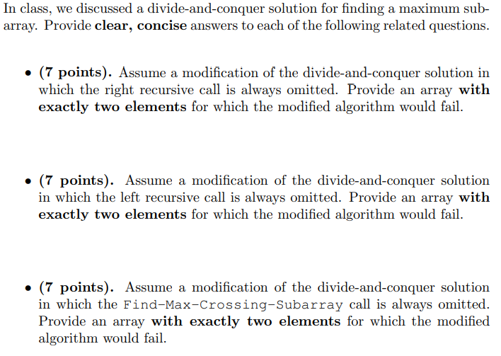 Please do not copy from other answers. I need arrays | Chegg.com