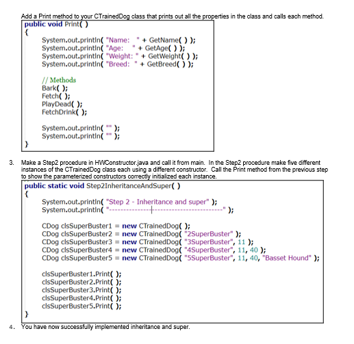 Solved Create CAnimal class. Declare String variables: | Chegg.com