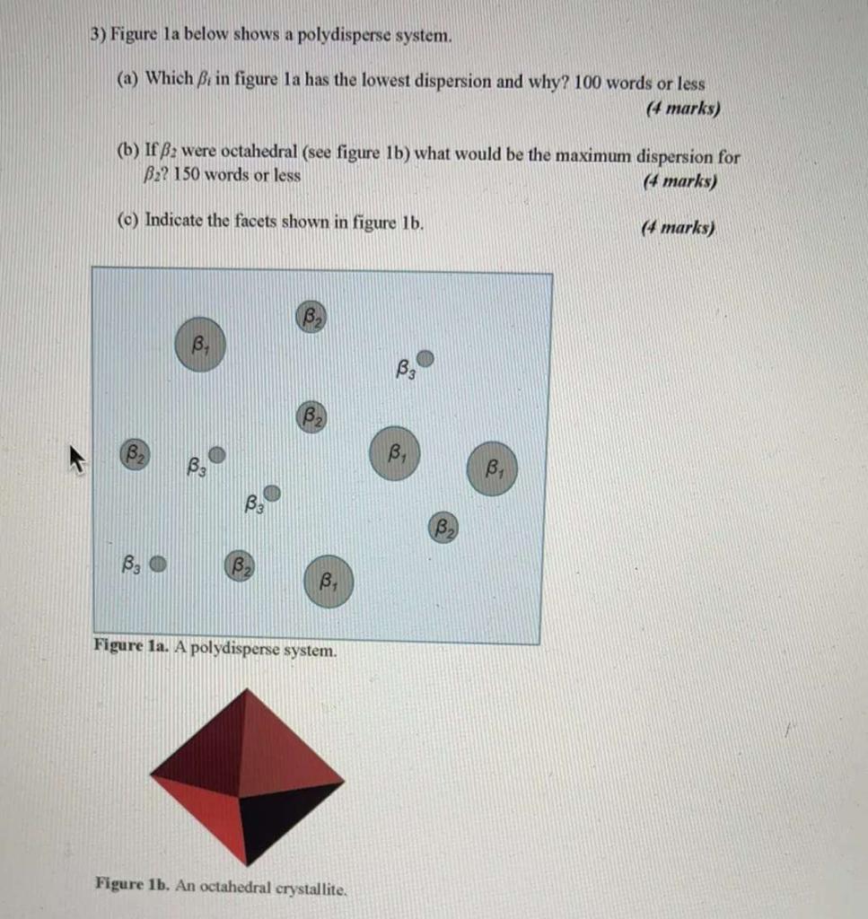 3) Figure la below shows a polydisperse system. (a) | Chegg.com
