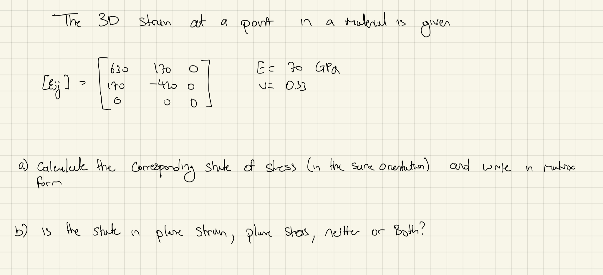Solved Please show full solutionMechanical engineeringThe 3D | Chegg.com