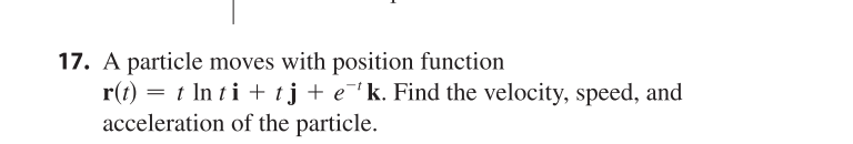 Solved 17. A particle moves with position function | Chegg.com