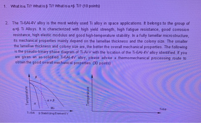Solved Alloying elements play a critical role at achieving | Chegg.com Solved Alloying elements play a critical role at achieving | Chegg.com