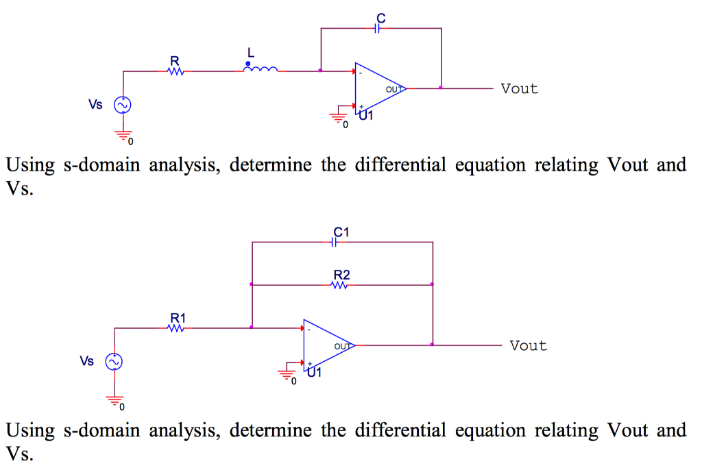 Solved OU Vout Vs Using s-domain analysis, determine the | Chegg.com