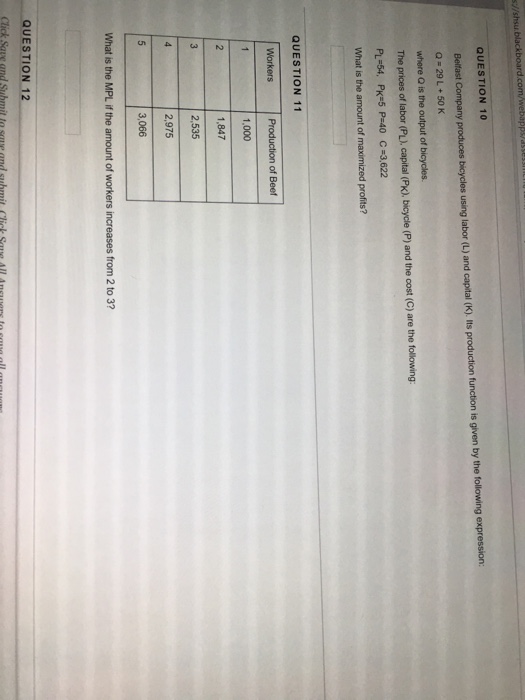 Solved QUESTION 10 Belfast Company produces bicycles using | Chegg.com