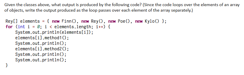 Solved Provide the solution in eclipse by adding any missing | Chegg.com