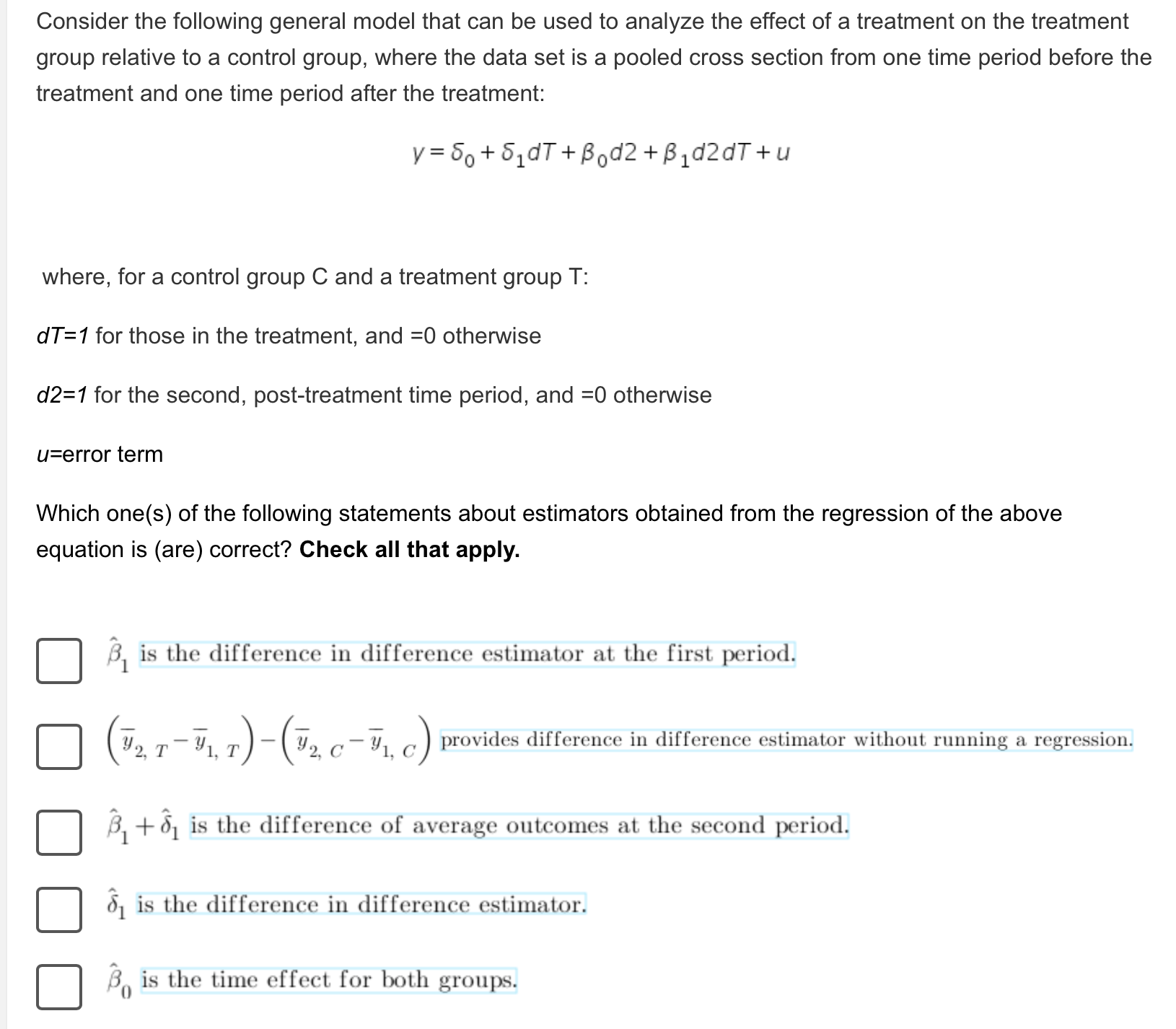 Solved Consider the following general model that can be used | Chegg.com