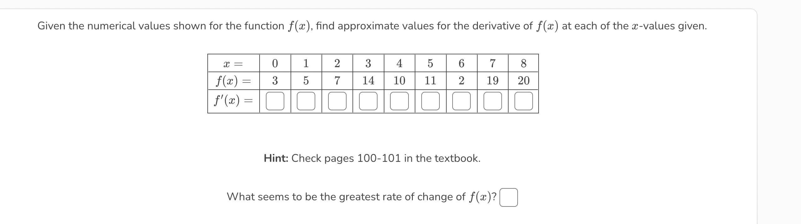 Solved Consider the function y=f(x) graphed below. Choose | Chegg.com
