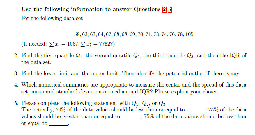 Solved Use the following information to answer Questions 2.5 | Chegg.com