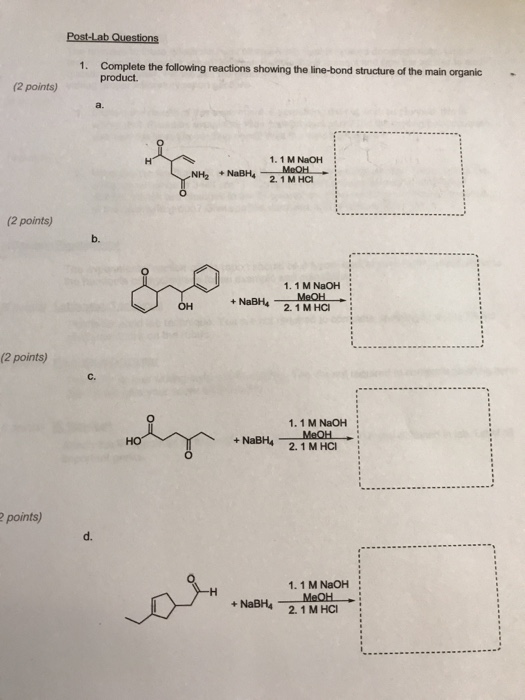 Solved Post-Lab Questions 1. Complete the following | Chegg.com