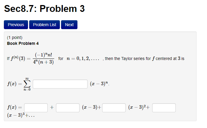 Solved Sec8.7: Problem 3 Previous Problem List Next (1 | Chegg.com