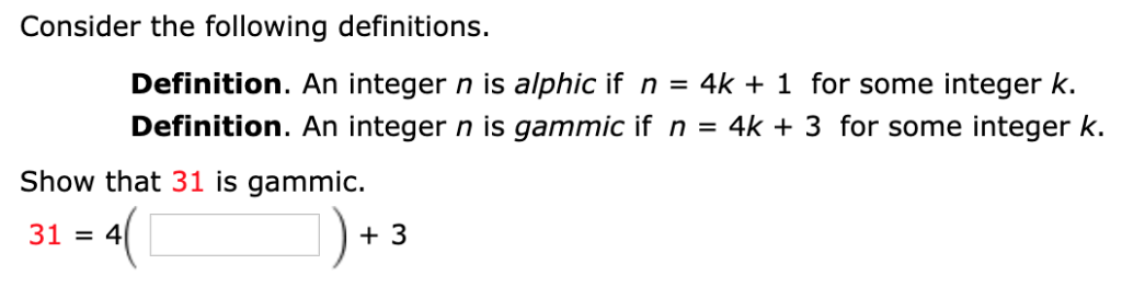 Solved Consider the following definitions. Definition. An | Chegg.com
