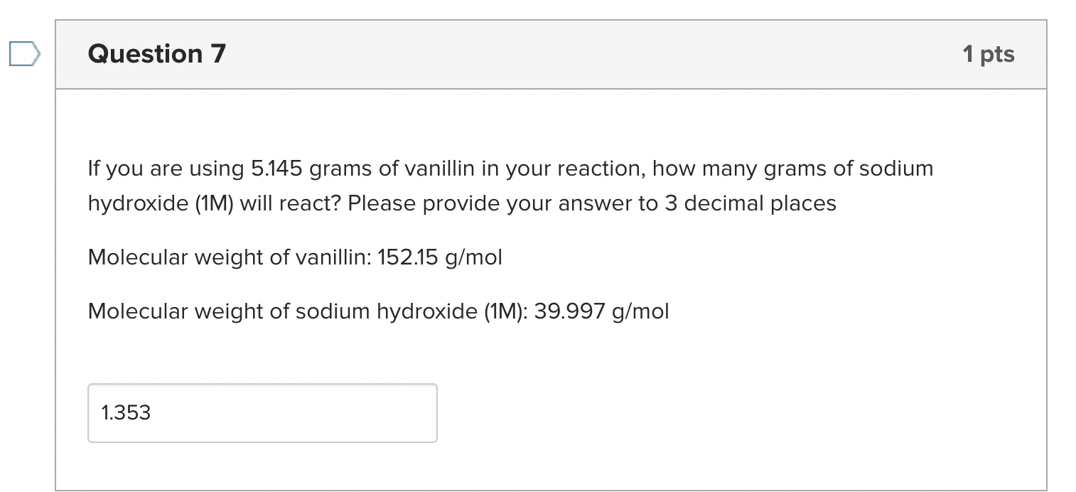 Solved CHAPTER 13∗ Reduction of Vanillin 171 13.3 Reduction | Chegg.com