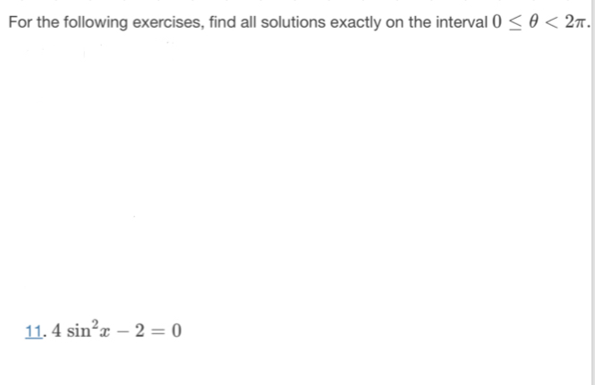 Solved For the following exercises, find all solutions | Chegg.com Solved For the following exercises, find all solutions | Chegg.com