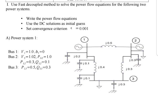 Solved I Use Fast decoupled method to solve the power flow | Chegg.com