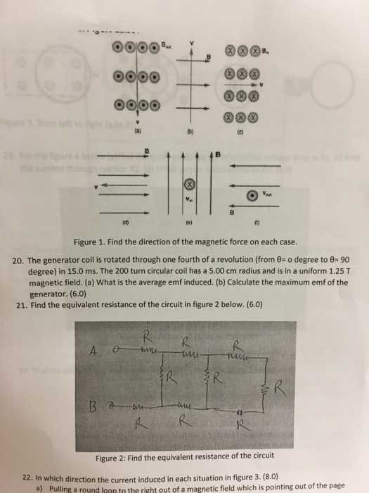 Solved The generator coil is rotated through one fourth of a | Chegg.com