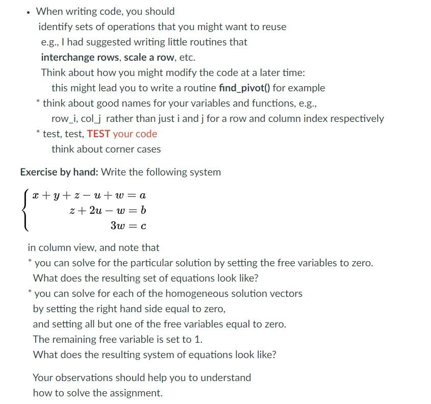 When writing code, you should identify sets of | Chegg.com