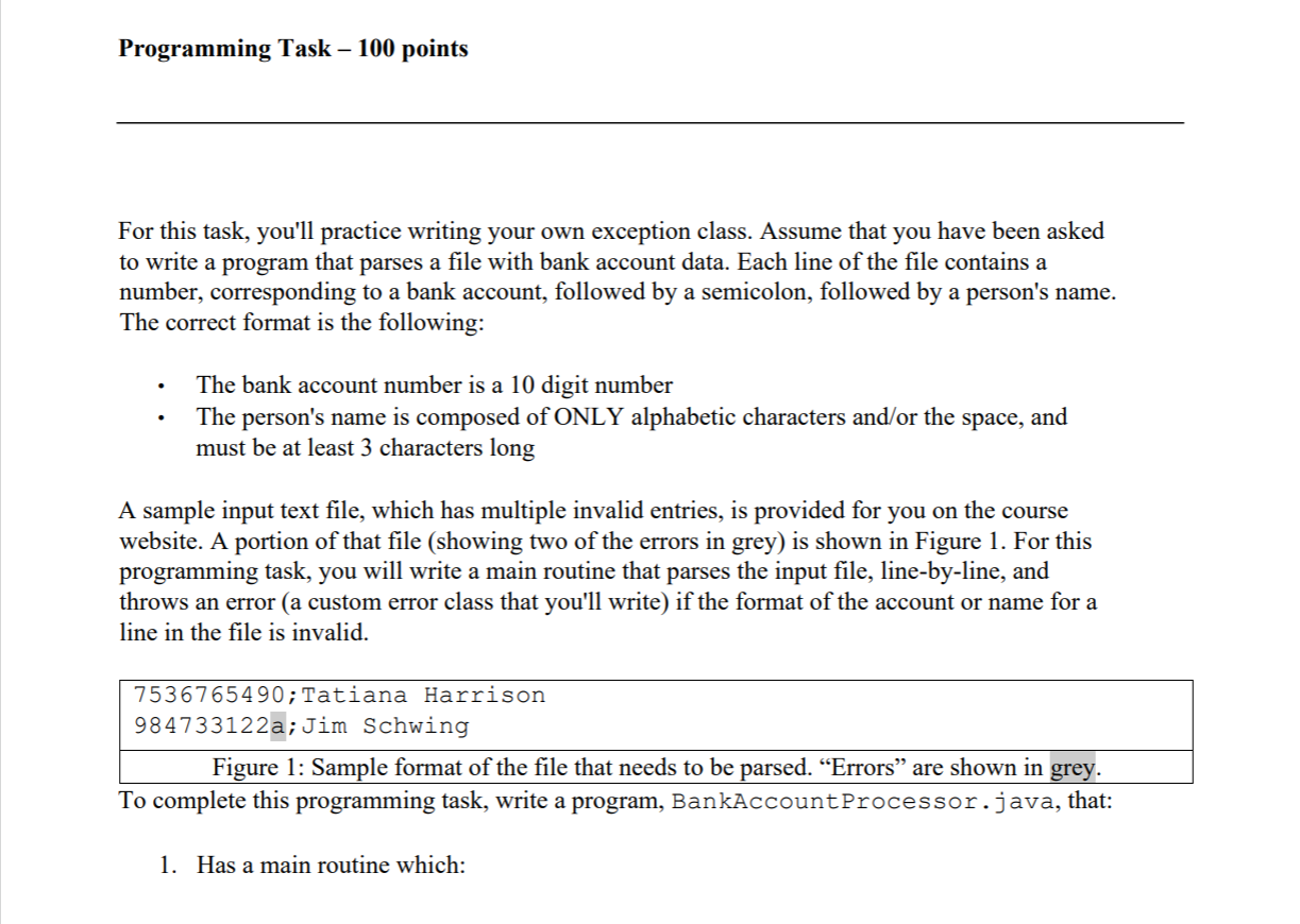 Solved Programming Task – 100 points For this task, you'll | Chegg.com