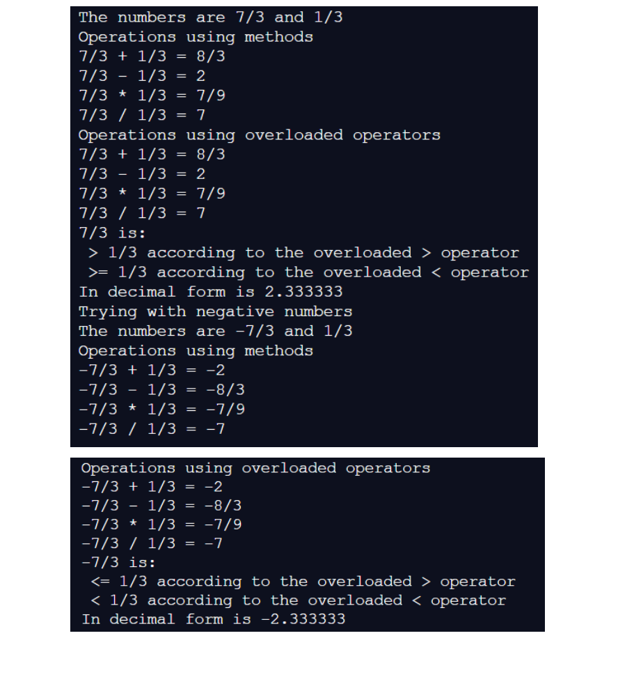 Solved Specifications: Create a class called RationalNumber | Chegg.com