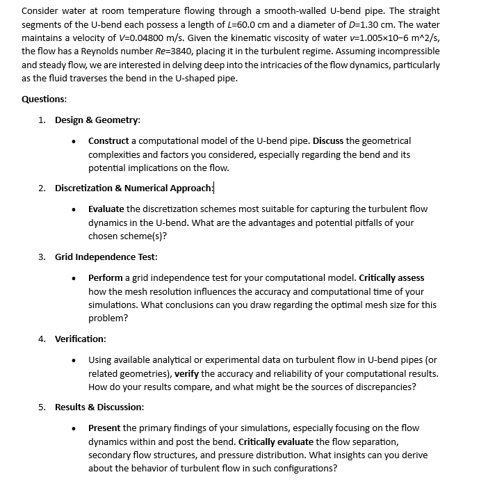 Solved Consider water at room temperature flowing through a | Chegg.com