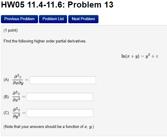 Solved HW05 11.4-11.6: Problem 13 Previous Problem Problem | Chegg.com