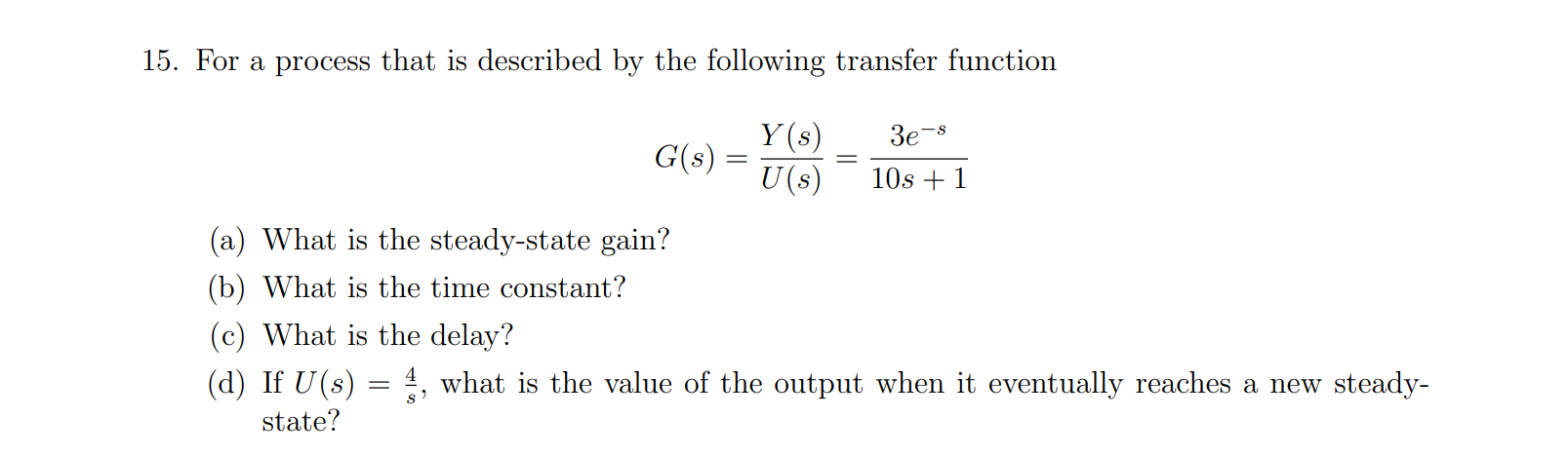 Solved 15. For a process that is described by the following | Chegg.com