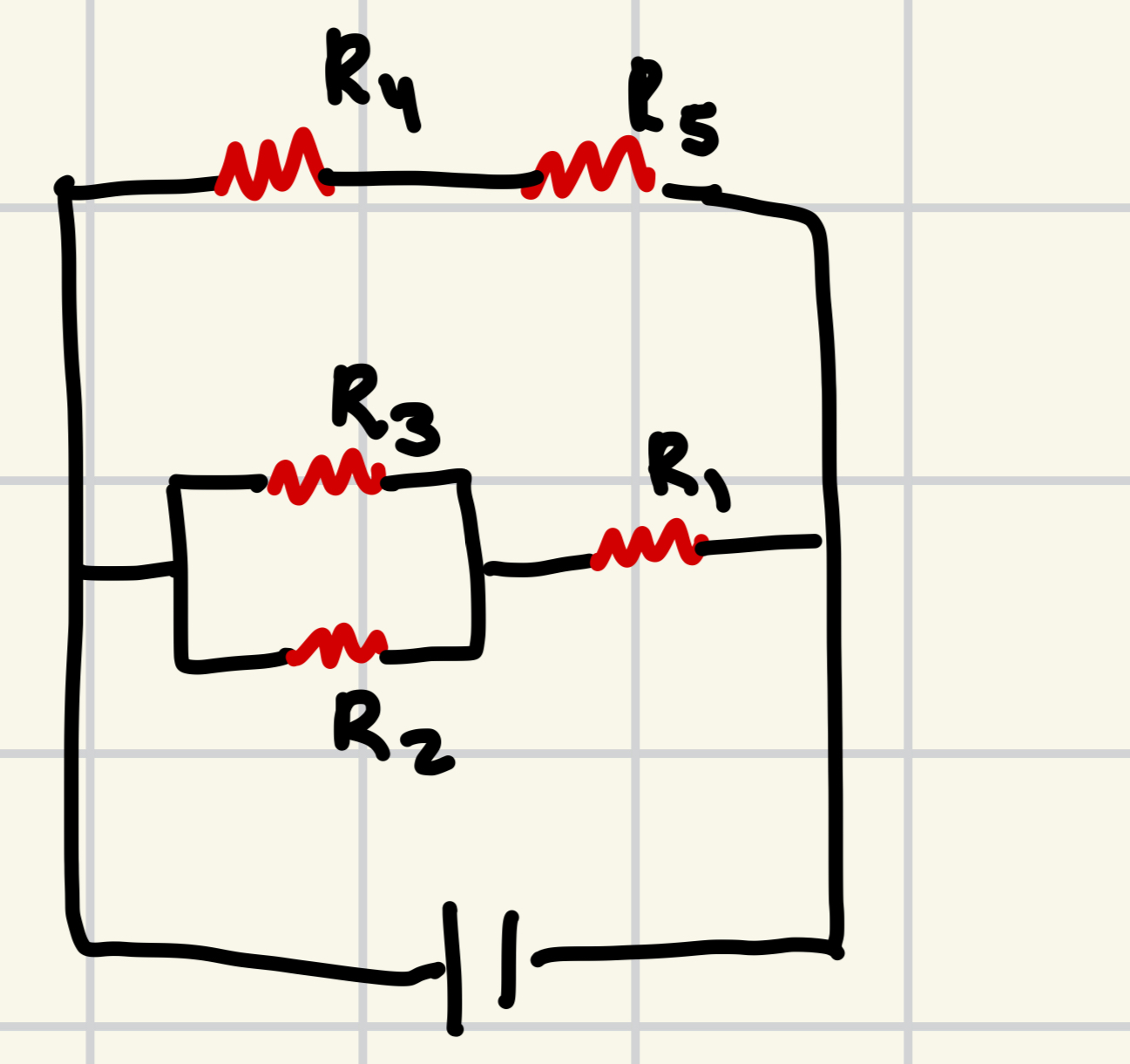 Solved Five resistors R1=6.00, ﻿R2=3.00, ﻿R3=15.0, ﻿R4=10.0, | Chegg.com