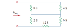 Solved Find the equivalent conductance Geq for the | Chegg.com